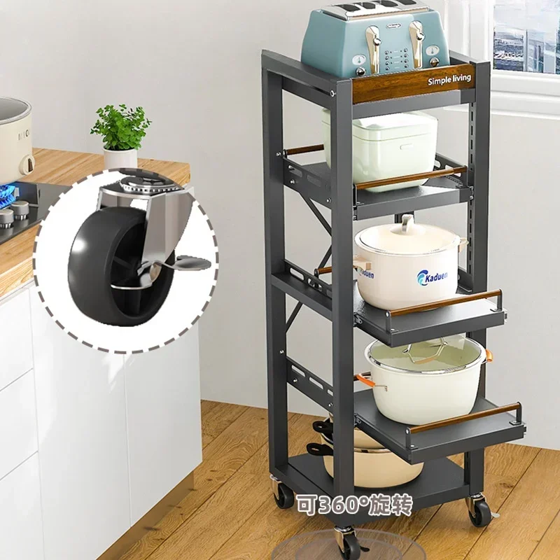 Refrigerator-Side-Seam-Kitchen-Cart-Landing-Pot-Storage-Rack-Thick ...