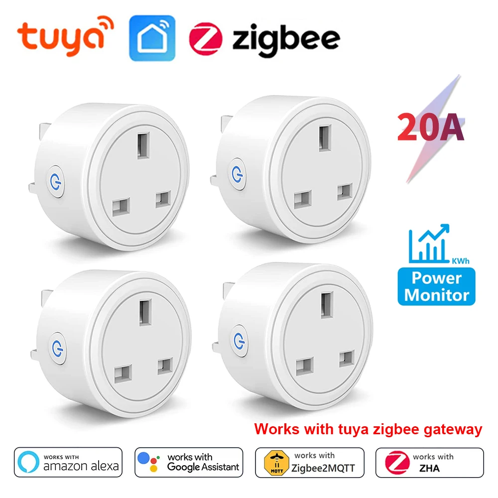 20A-Tuya-Zigbee-Smart-Socket-UK-Plug-Power-Monitor-Timing-Function-Home ...