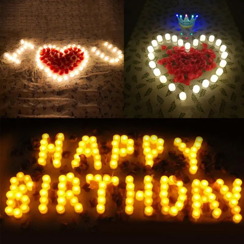 1Pcs-Multicolor-Heart-Shape-LED-Electronic-Candle-Battery-Powered ...