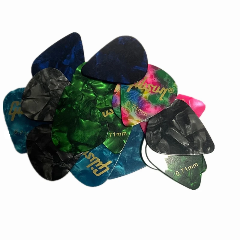 10-50-100-Pcs-Guitar-Picks-Plectrum-Celluloid-Electric-Acoustic-Smooth ...