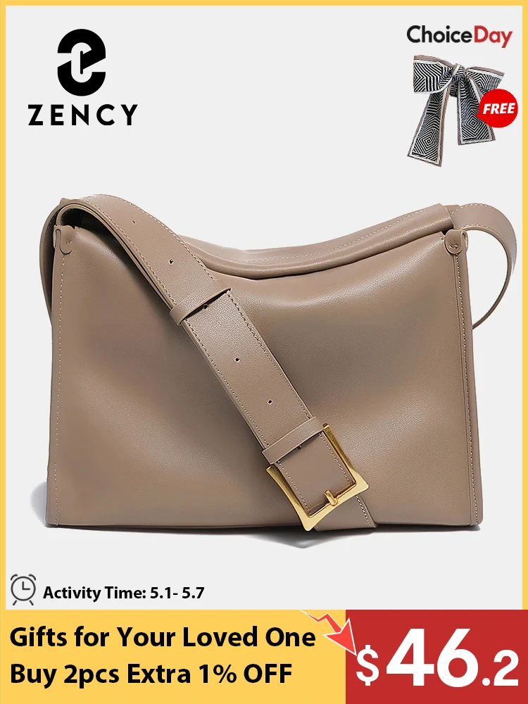 Zency-Women-Shoulder-Messenger-Crossbody-Bag-Soft-Leather-Satchel-Large ...