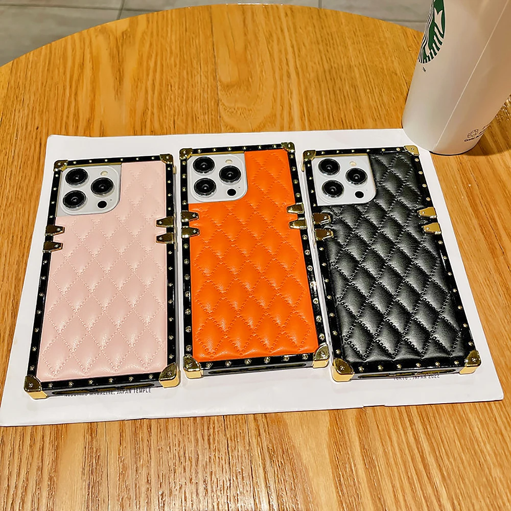Leather-Rhombic-Lattice-Square-Phone-Case-For-Samsung-Galaxy-A73-A72 ...