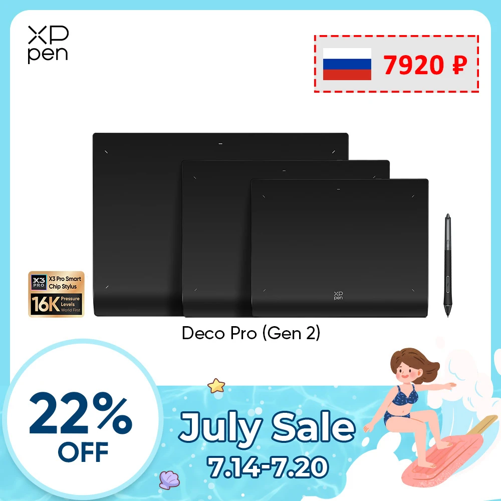 XPPen-Deco-Pro-Gen-2-Graphics-Tablet-World-First-16K-Pressure-Levels-X3 ...