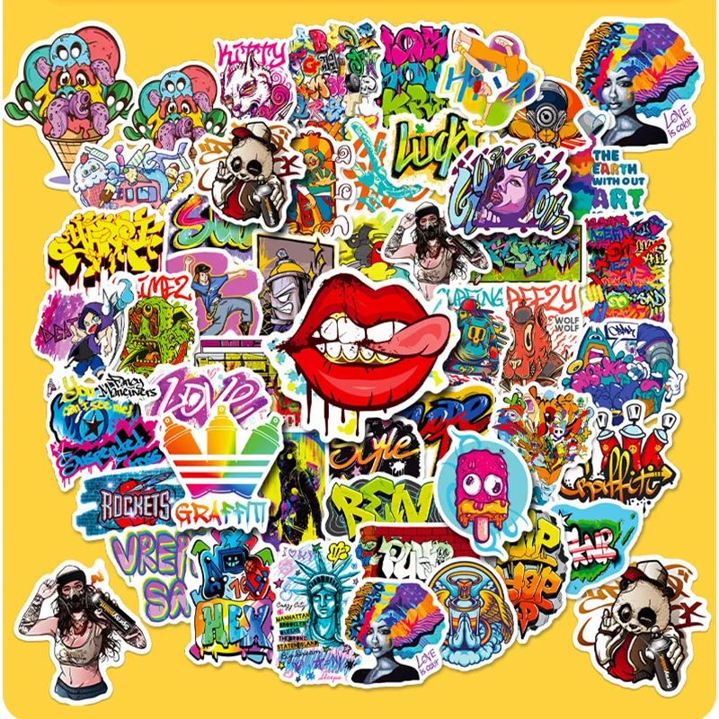 Terror-Stickers-Ghost-Graffiti-Skeleton-Cool-Rock-Punk-JDM-Sticker-for ...