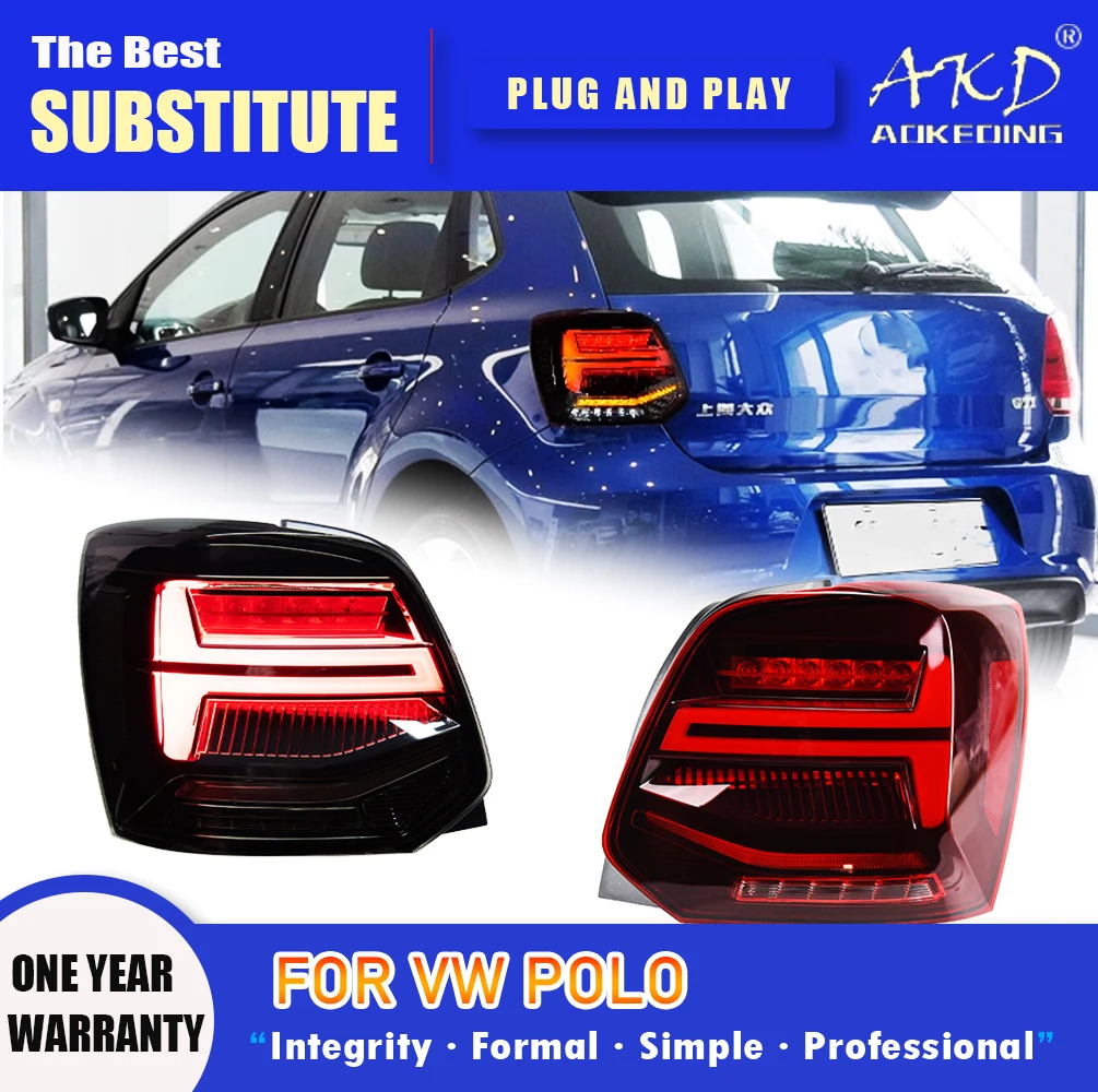 AKD-Tail-Lamp-for-VW-Polo-LED-Tail-Light-2011-2018-Polo-Rear-Fog-Brake ...