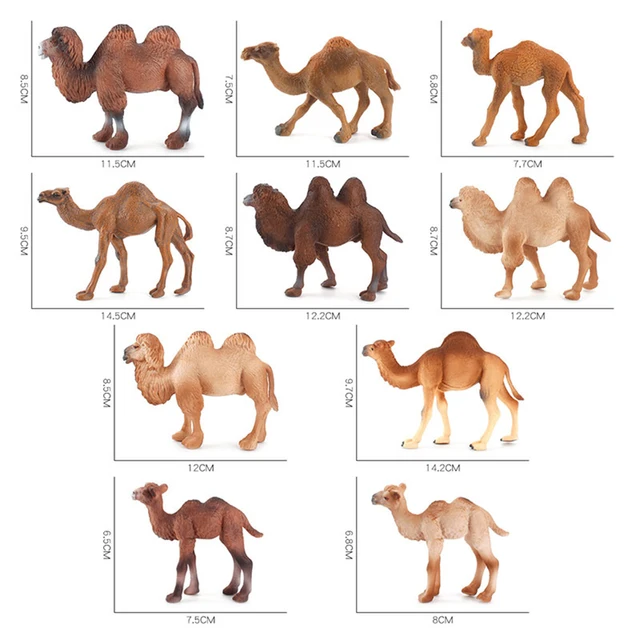 Simulation Camel Action Figure Wild Animals Figurines Desert Captive ...