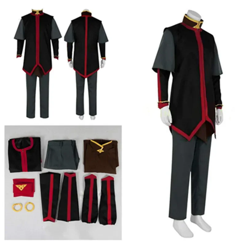 Avatar Aang Cosplay Costume Men Coat Pants Gloves Outfits Halloween ...