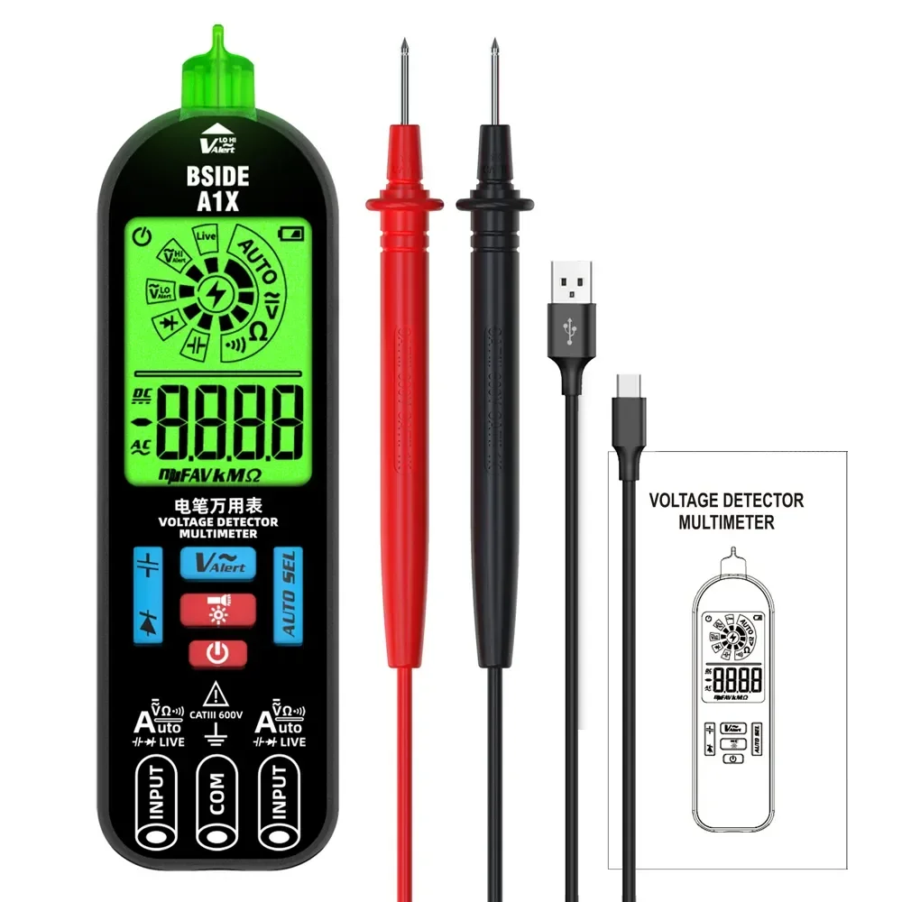 Smart-Digital-Multimeter-Non-Contact-Voltage-Detector-Pen-Auto-Range ...