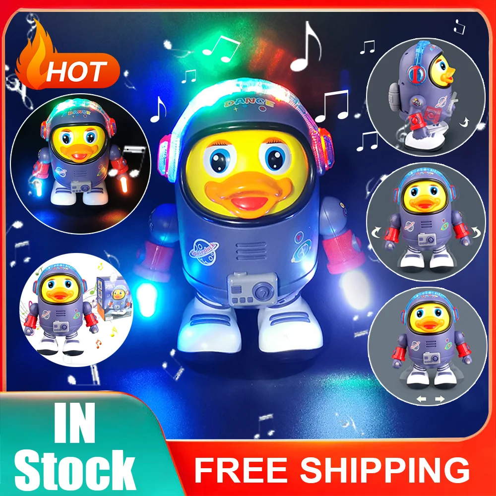 Electric-Dancing-Space-Duck-Smooth-with-Music-Light-Noisy-Duck-Toys ...