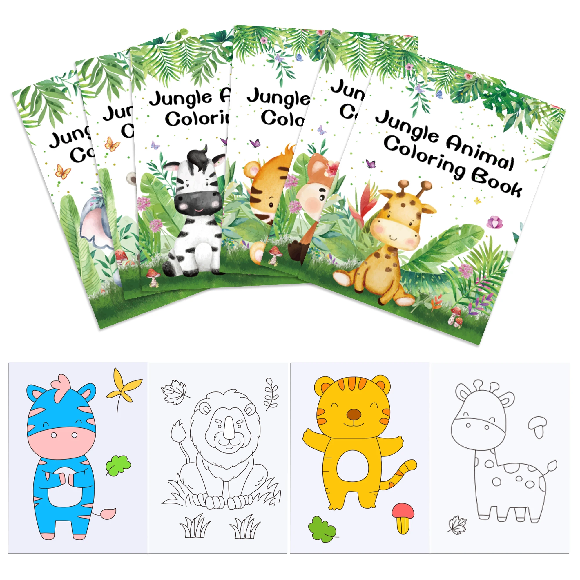 Baby Jungle Animal Coloring Pages