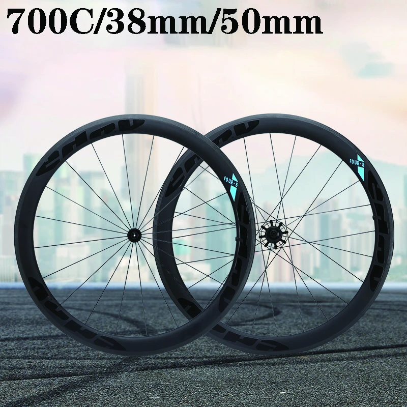 Road Bicycle 700c Carbon Fiber Wheel 38m 50mm Hg100mm/130mm8/9/10/11 ...