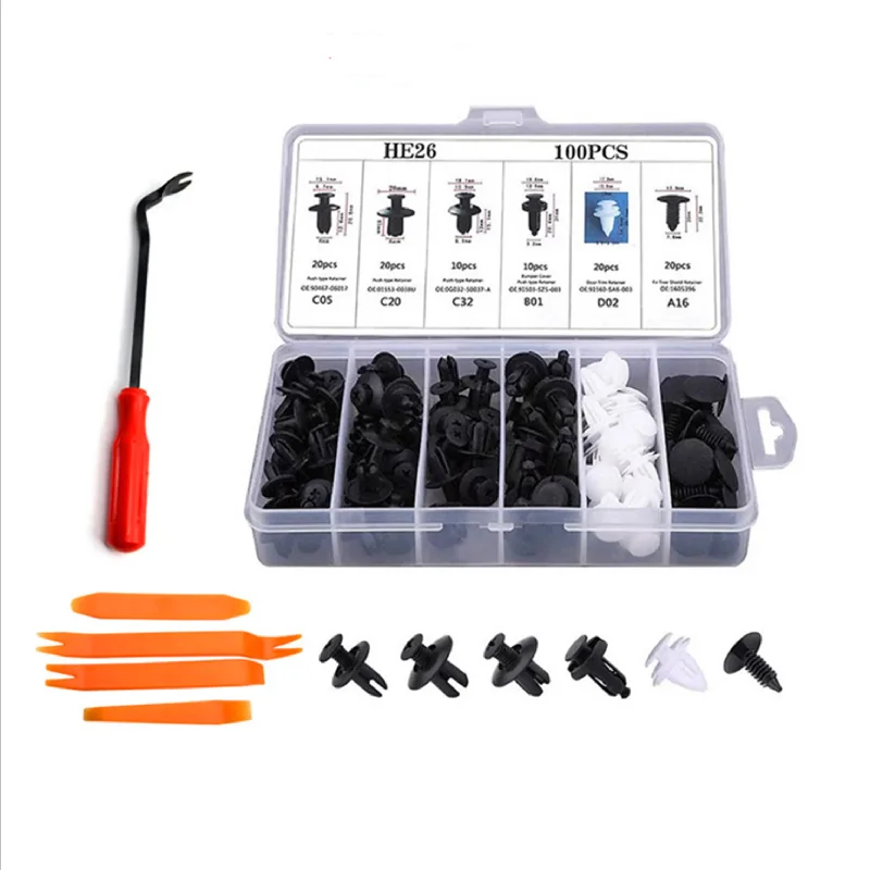 100pcs-Car-Plastic-Expanding-Screw-Combination-Set-Suitable-For-Bumper ...