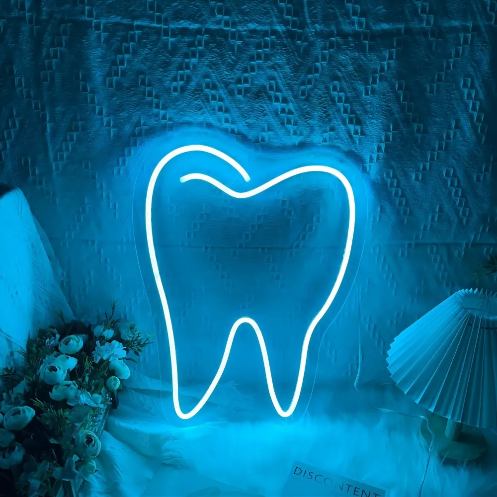 Teeth-Neon-Light-Sign-Dental-Clinic-Billboard-Personalized-Home-Room ...