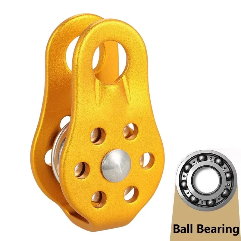 Outdoor-Rock-Climbing-Pulley-Fixed-Sideplate-Single-Sheave-Pulley-With ...