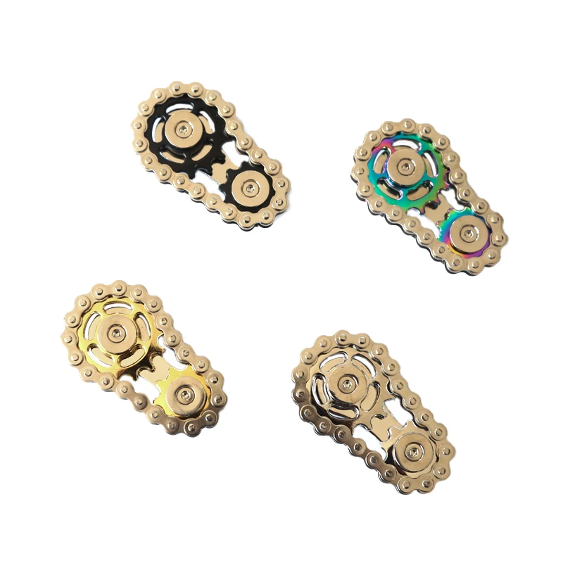 Chain Gear Metal Fidget Spinner Adult Metal Hand Spinner EDC Fidget ...
