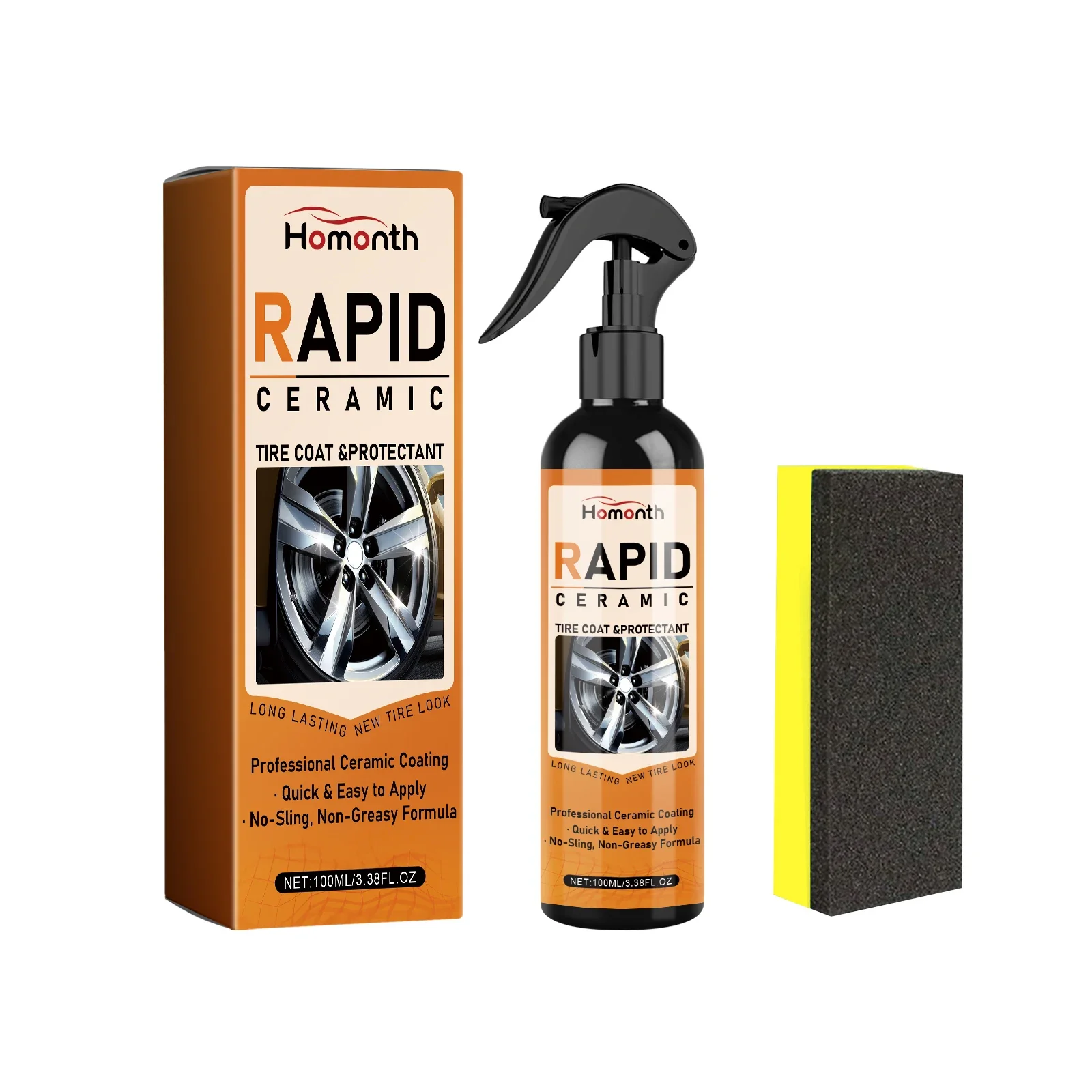 Homonth-rapid-ceramic-tire-coating-spray-automobile-tire-hub-cleaning ...