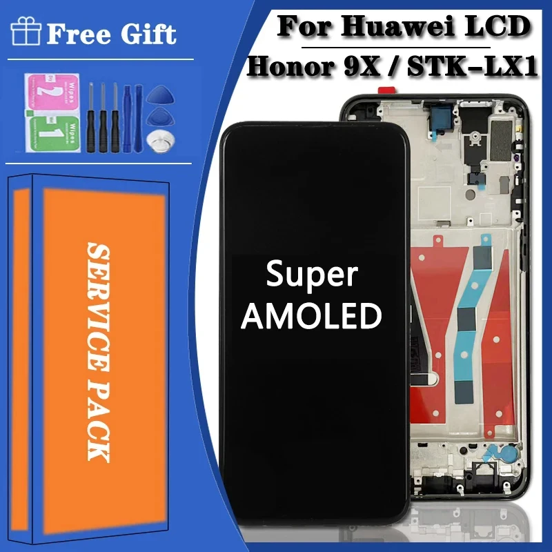 Test-New-9x-LCD-For-Huawei-Honor-9X-9-X-Premium-Global-STK-LX1-LCD ...