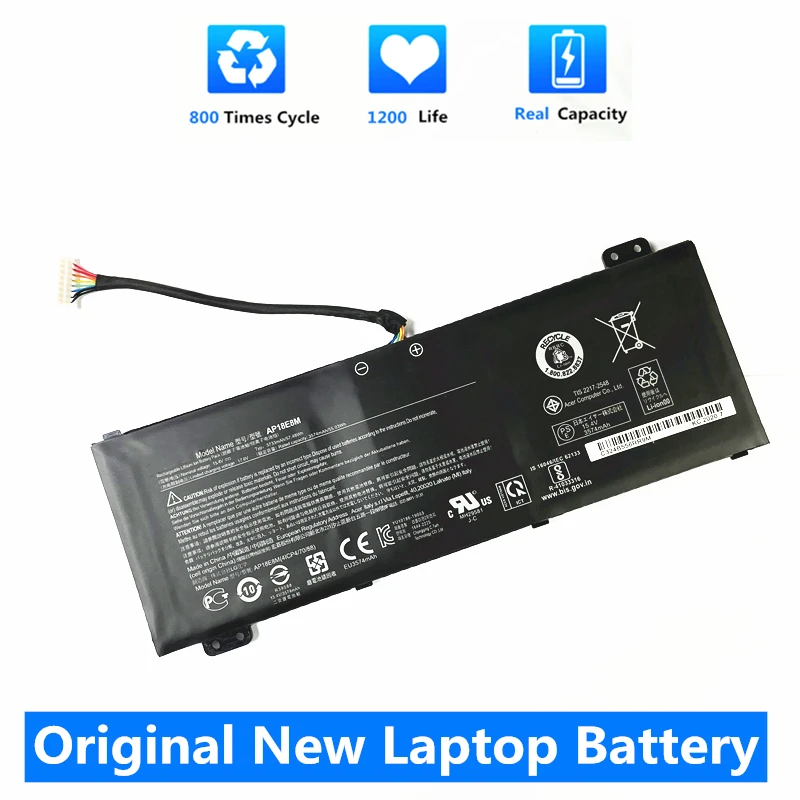 CSMHY Original AP18E8M Laptop Battery For Acer Nitro 5 AN515-54 AN515 ...