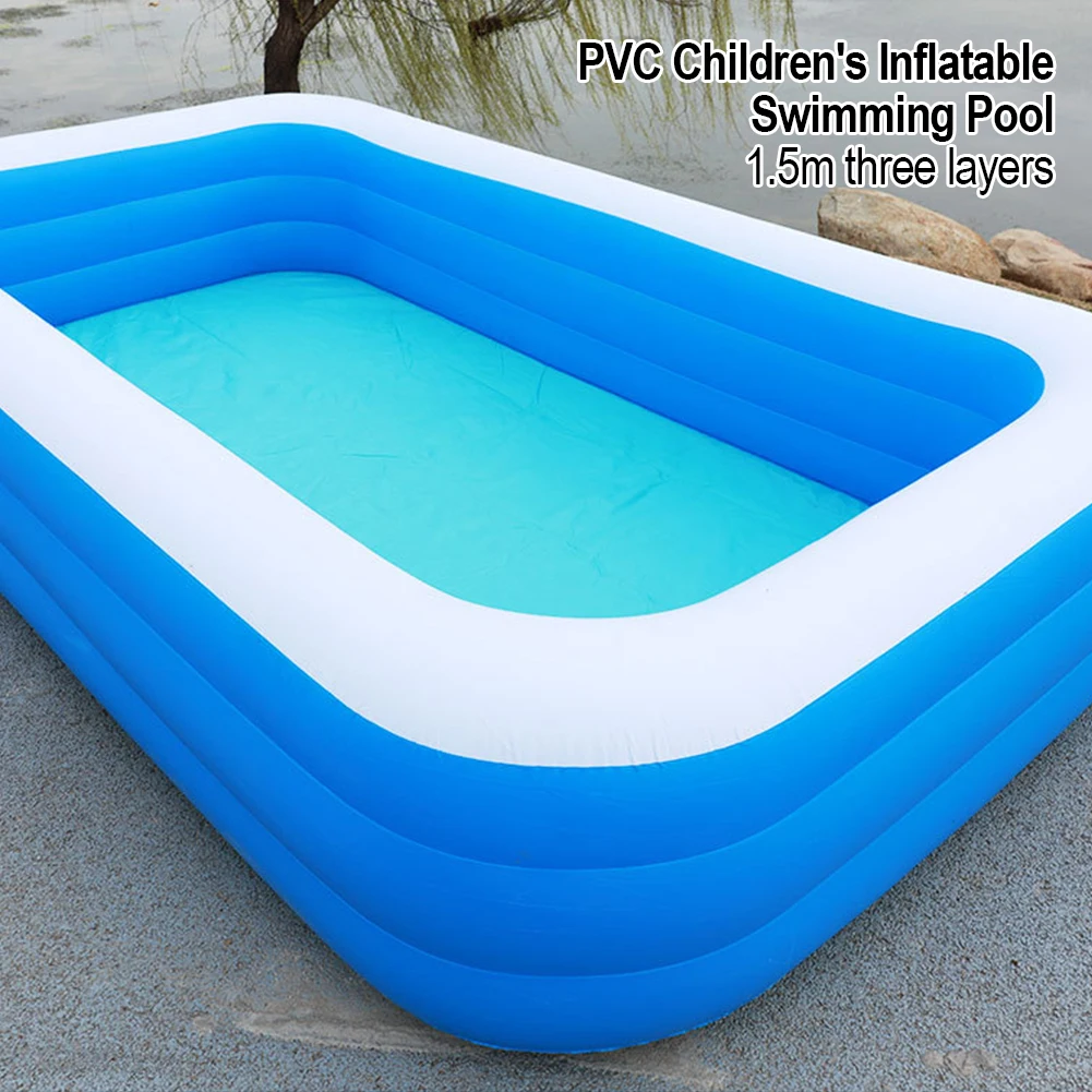Large-Inflatable-Outdoor-Swimming-Pool-Family-Padding-Pool-PVC ...