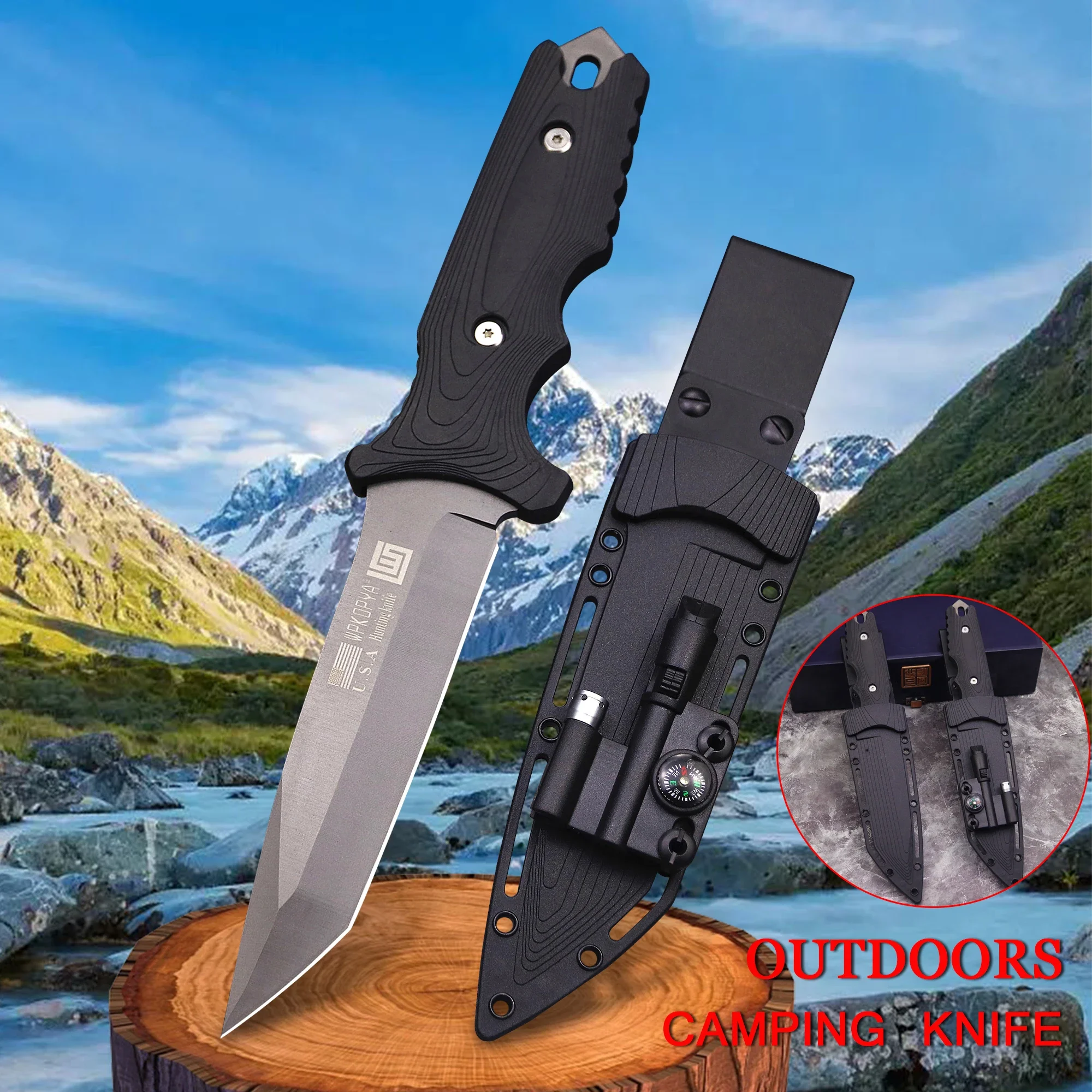 WPKOPYA-USA-Multifunctional-outdoor-hunting-knife-Jungle-camping-knife ...