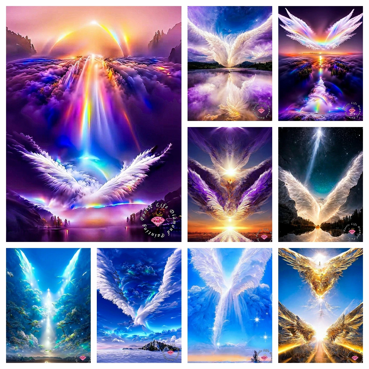 Paintings Of Angels With Wings