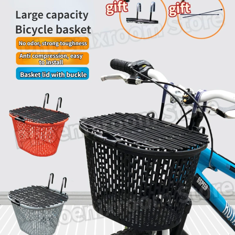 Bicycle-Front-Basket-Mountain-Bike-Electric-Scooter-Large-Hanging ...