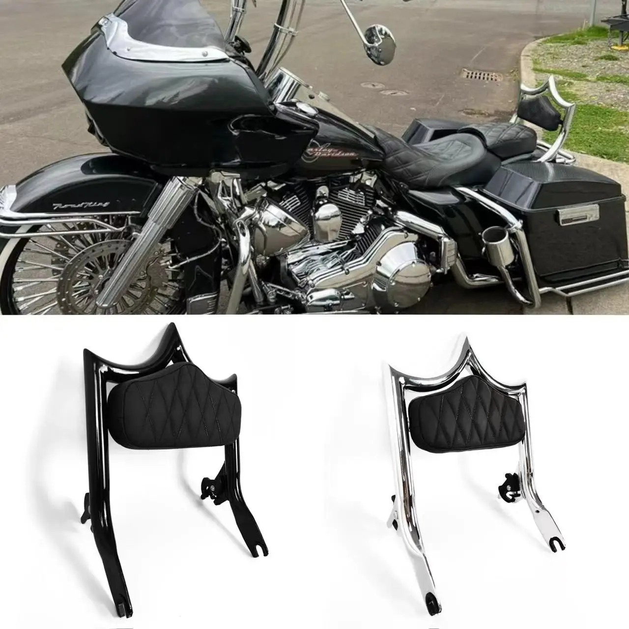 Respaldo-desmontable-para-pasajero-de-motocicleta-barra-Sissy-para ...
