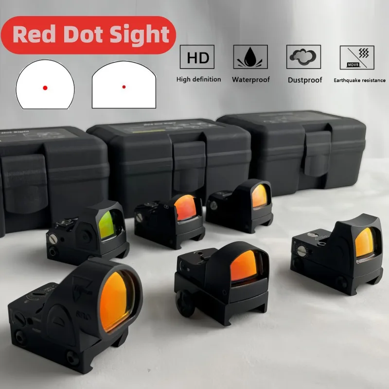 Tactical-HD-RED-Dot-Viewfinder-Adjustable-Focus-Optical-Lens-Rifle ...