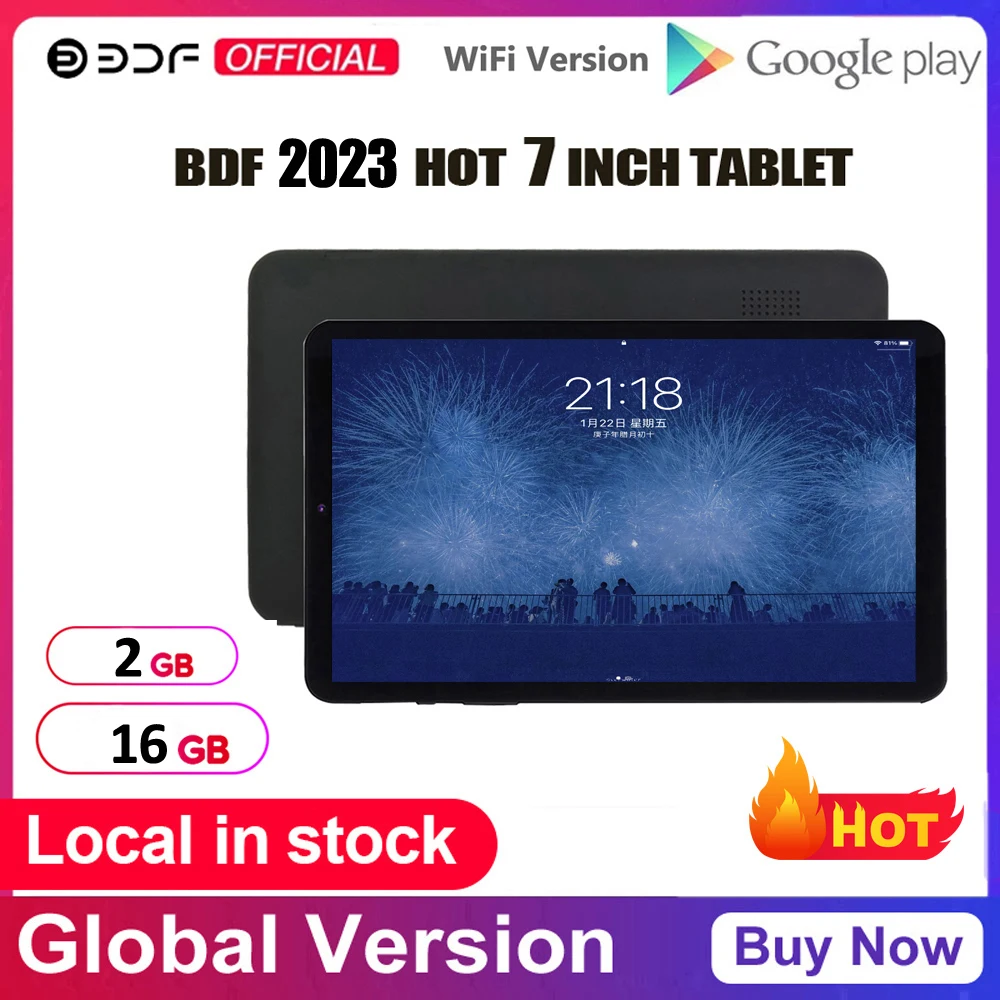 New Kids Tablet 7 Inch Quad Core Android Google Play WiFi Bluetooth ...