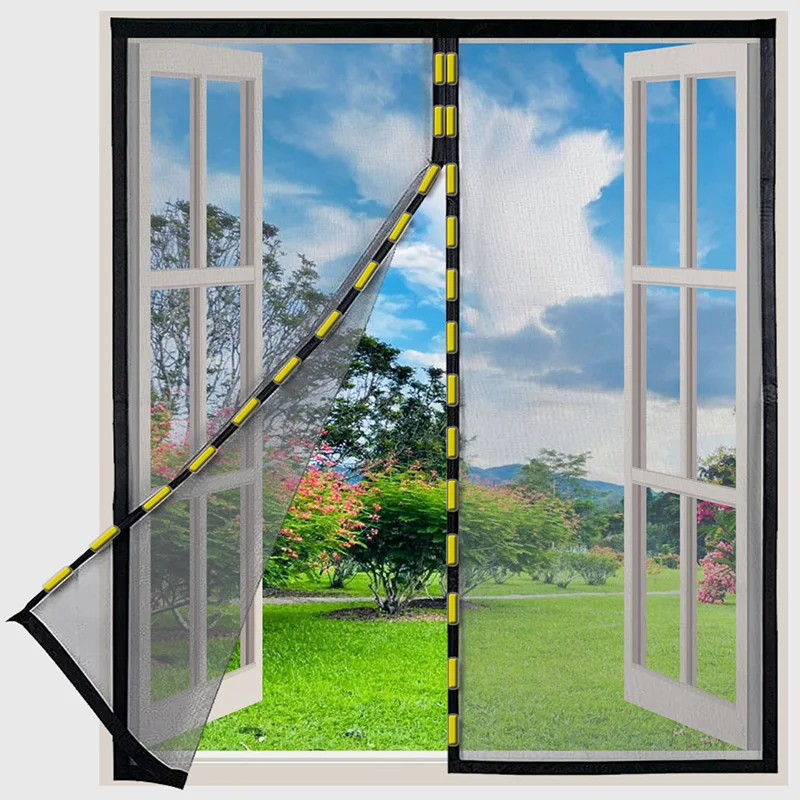 DTGJ-Magnetic-Screen-Windows-Mosquito-Net-Black-Air-Tulle-Anti-insect ...