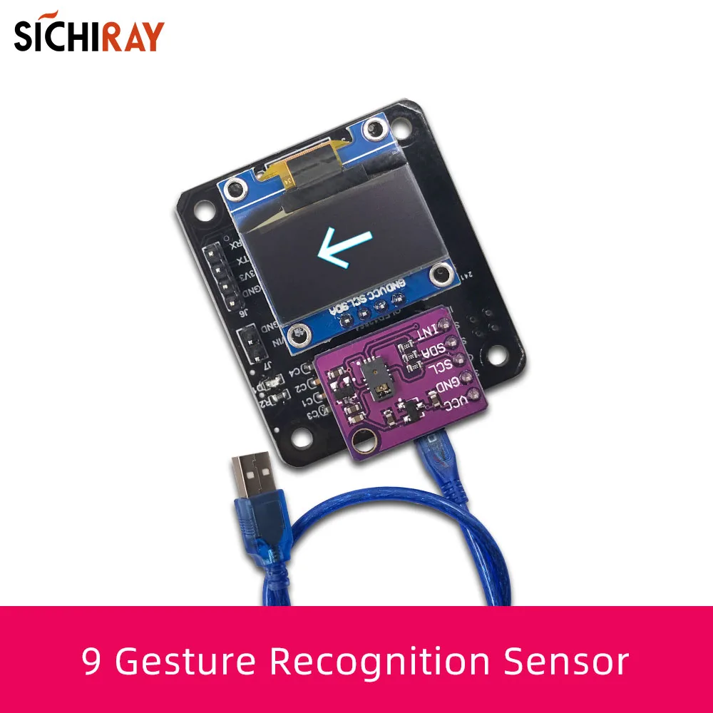 Integrated-Gesture-Recognition-9-Gestures-Response-Sensor-USB-or-5V ...