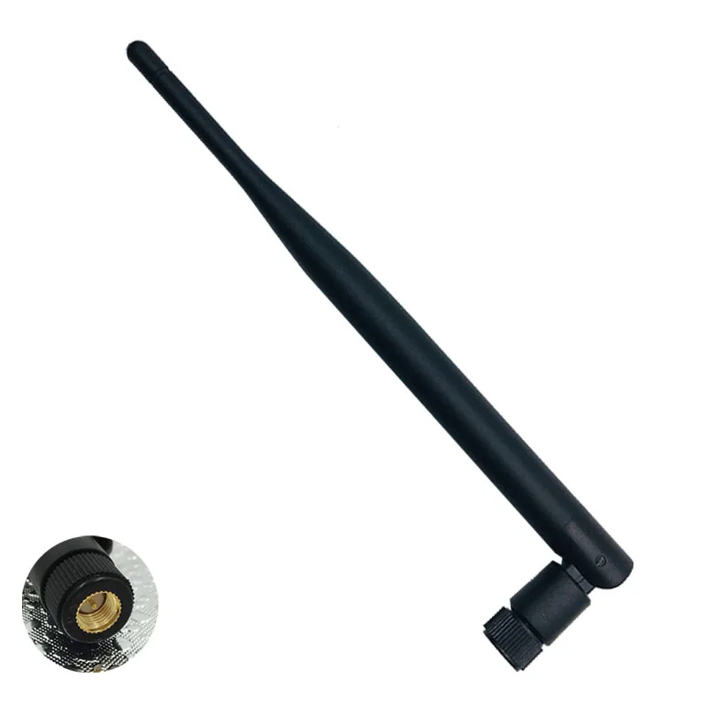 2.4G WiFi Whip Antenna 5dBi 2400 2500Mhz Booster Amplifier WLAN ...