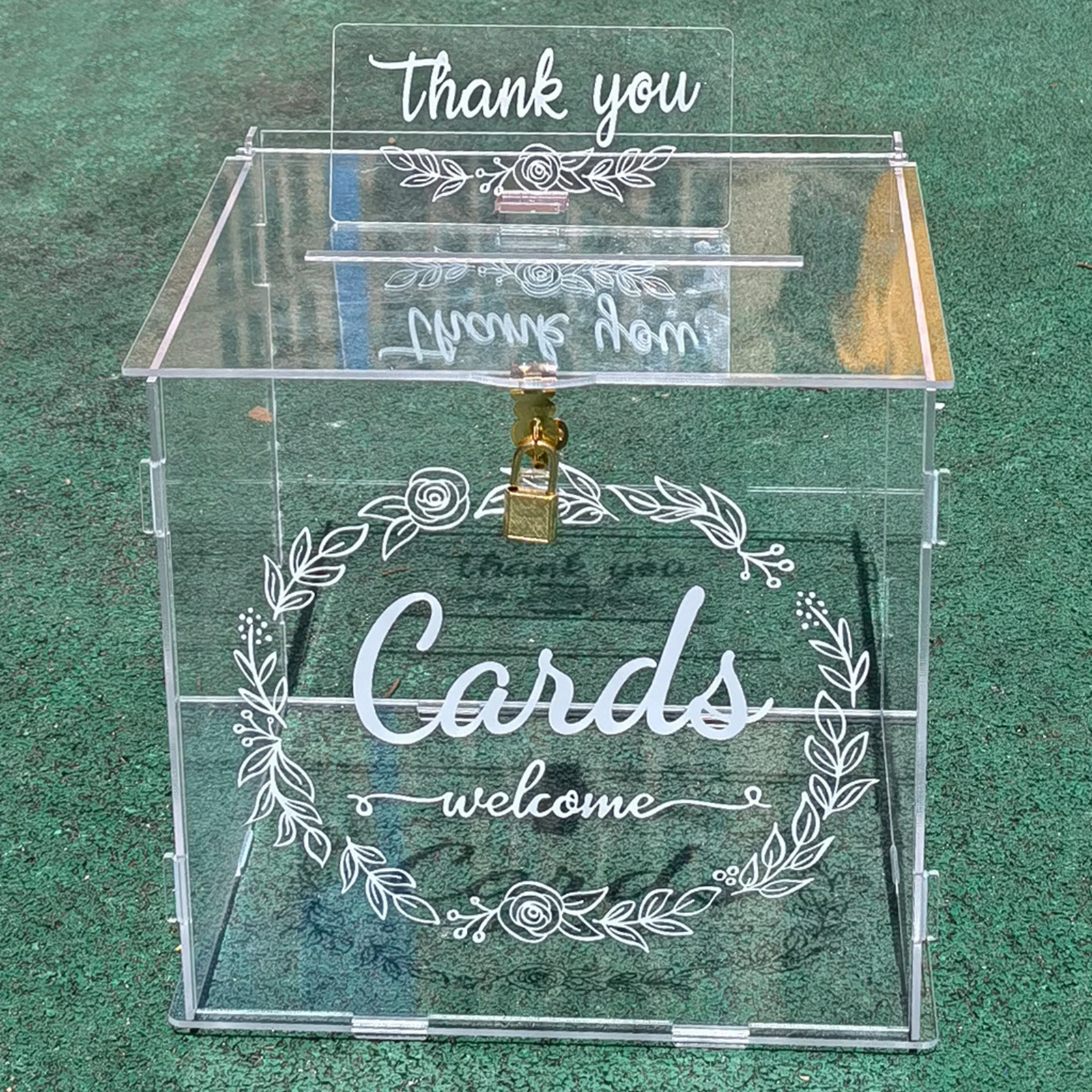 Large Acrylic Card Box | DIY Acrylic Gift Card Box | Personalized ...