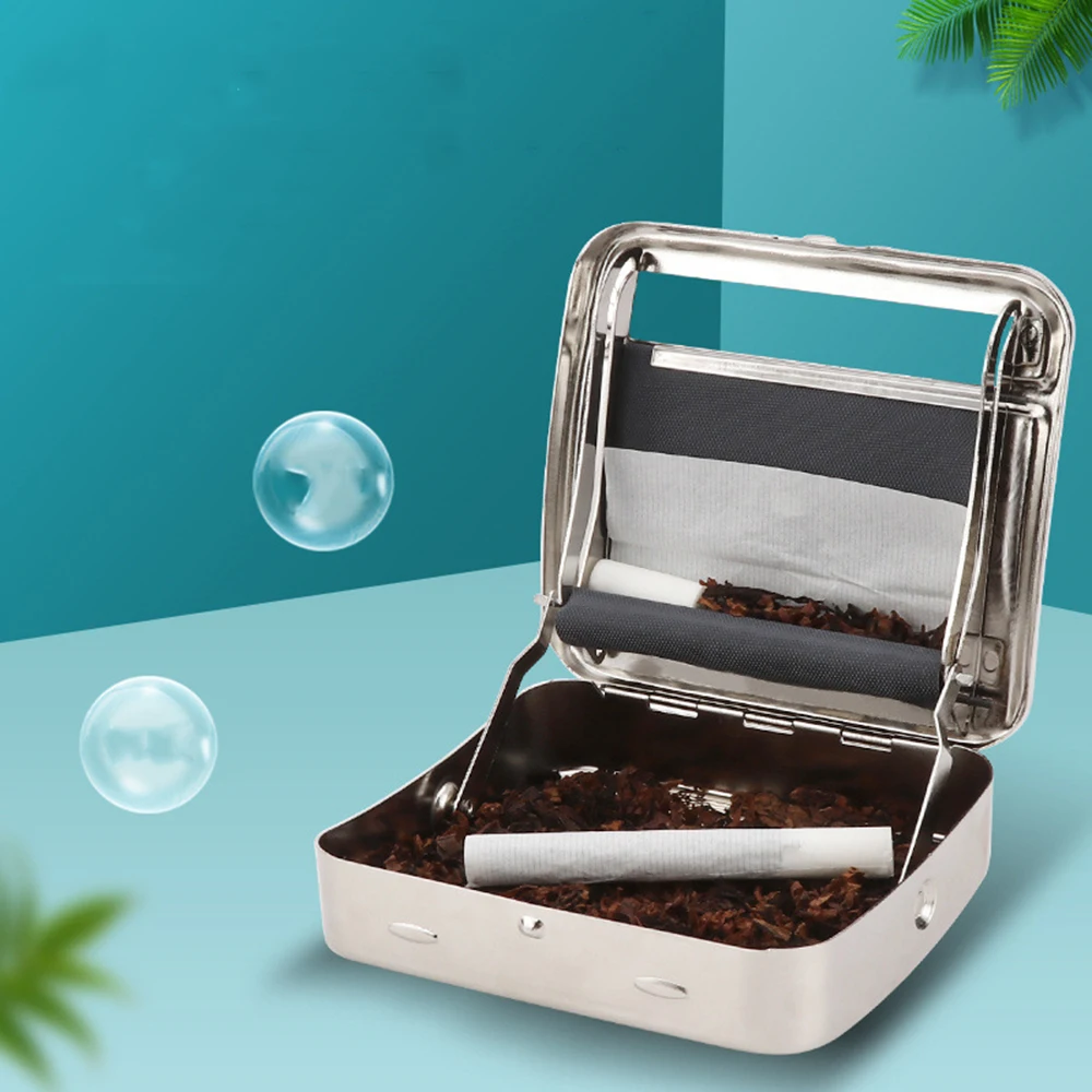Silver-Metal-Manual-Cigarette-Rolling-Machine-70-78-110mm-Portable ...