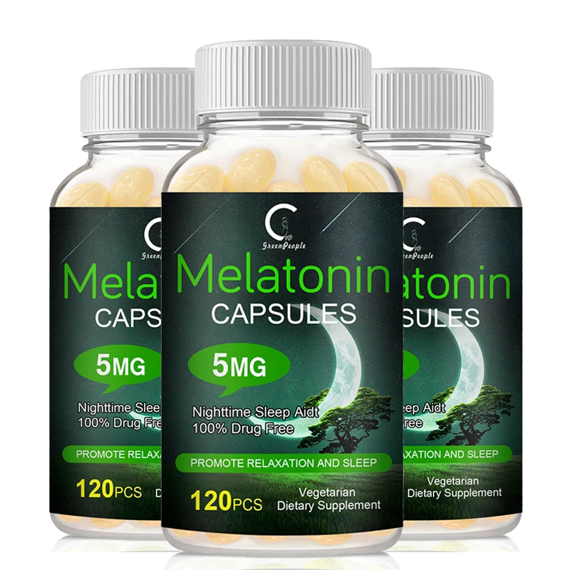 GPGP-Greenpeople-3-Bottles-120pcs-Super-Strength-Melatonin-Nighttime ...