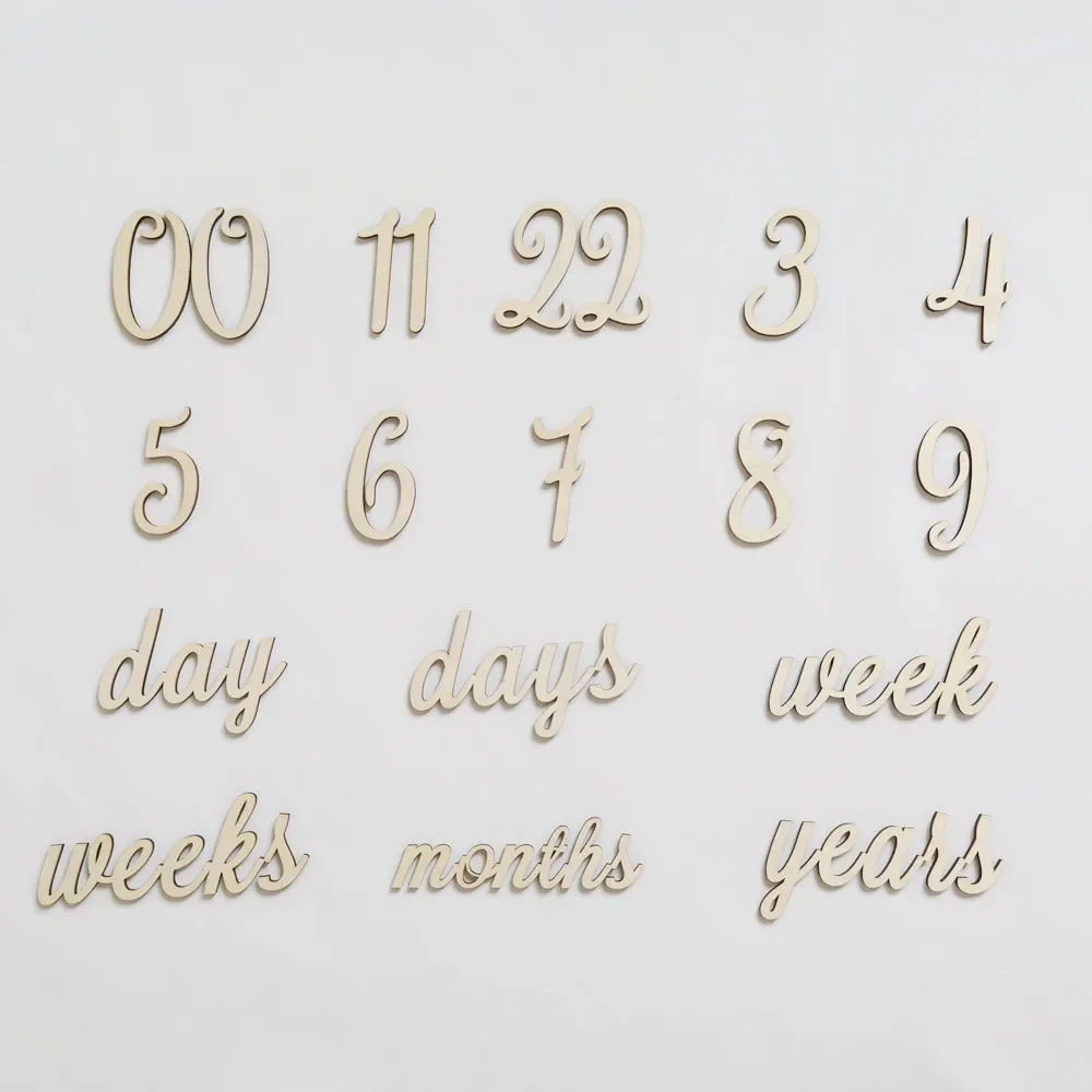 Scandinavian-Style-Numbers-Months-Letters-Wooden-Pieces-Baby-Weeks-100 ...