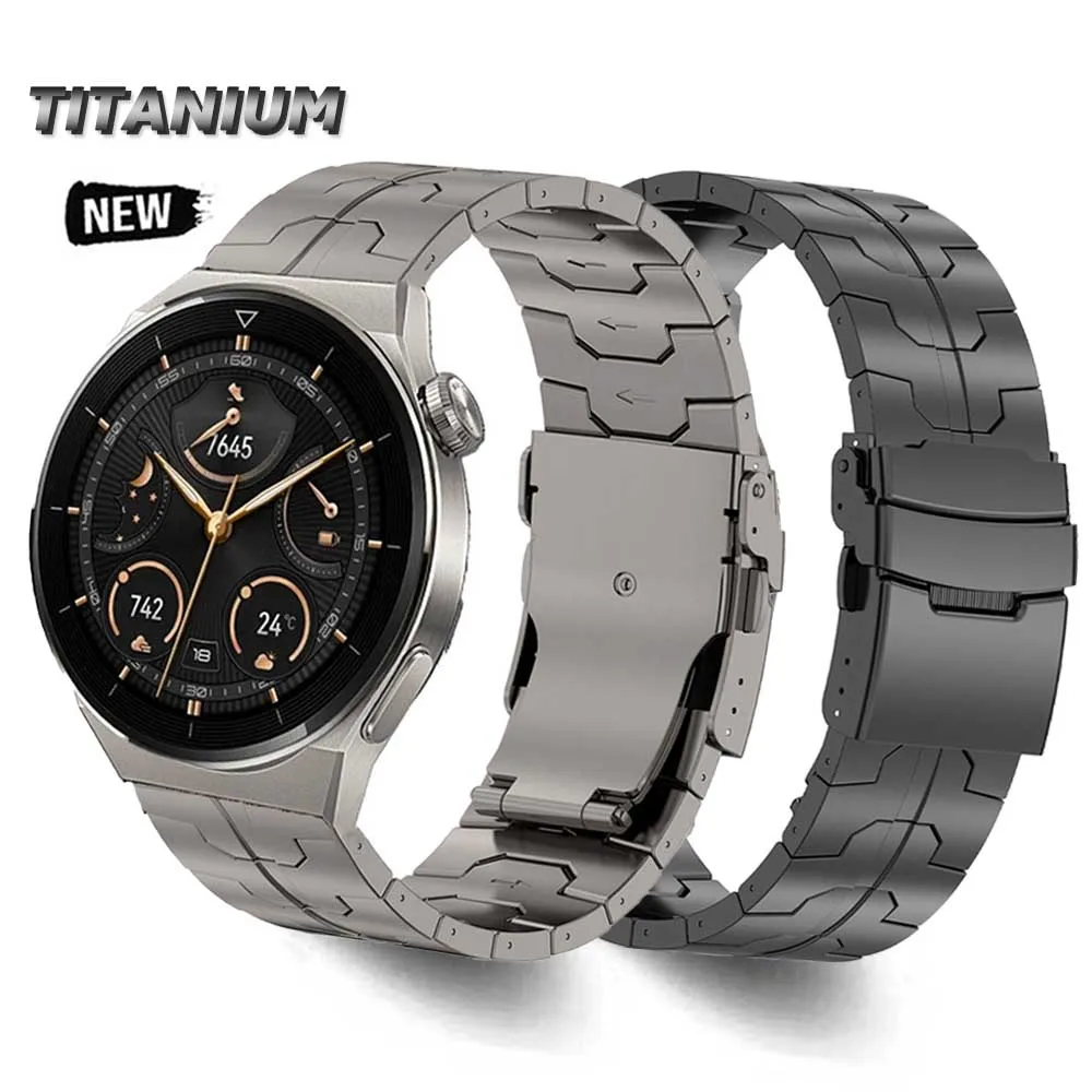22mm-Titanium-Metal-Strap-For-Huawei-Watch-4-4Pro-48mm-GT2-2e-3-Pro-GT ...
