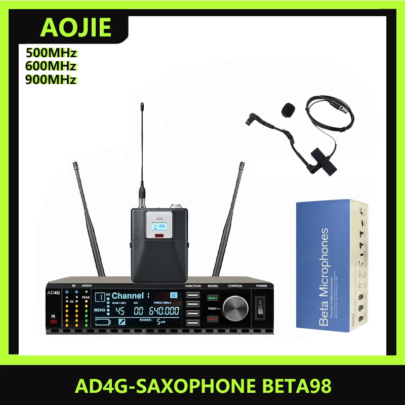 AOJIE-saxof-n-ad4g-beta98-instrumento-inal-mbrico-profesional-micr-fono-uhf-de-larga-distancia ...