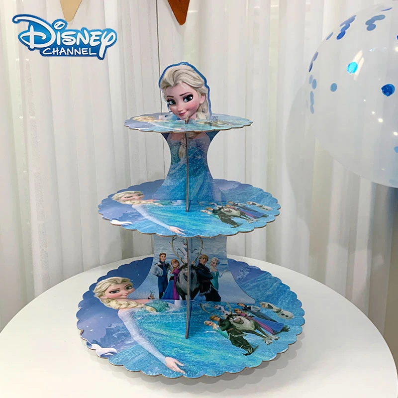 Disney-Frozen-Elsa-Anna-Cake-Stand-Party-Decoration-Kids-Birthday ...