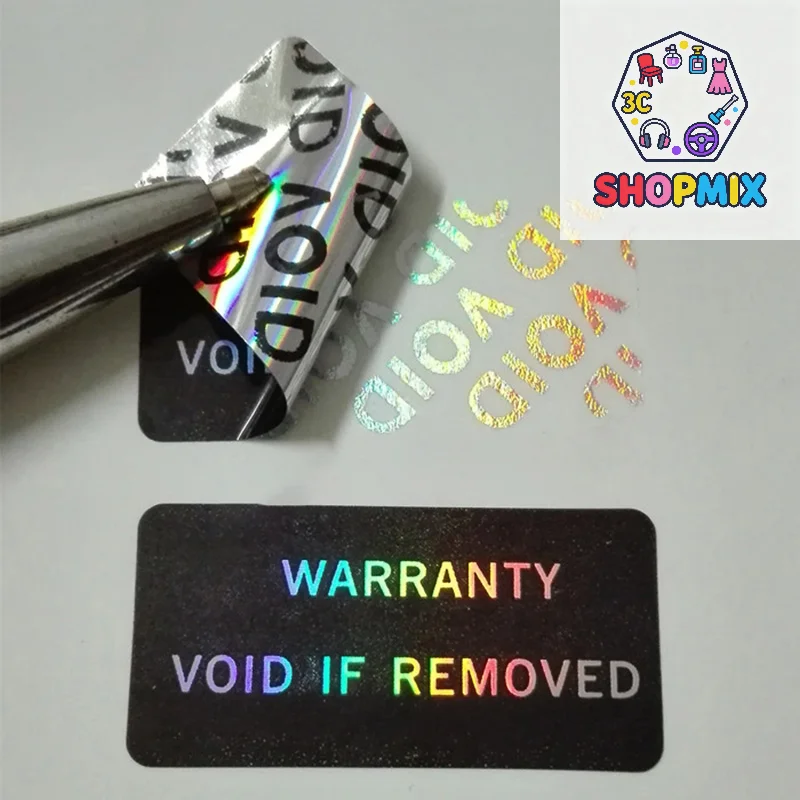 100Pcs Warranty Protection Sticker Security Seal Brittle Paper Tamper ...