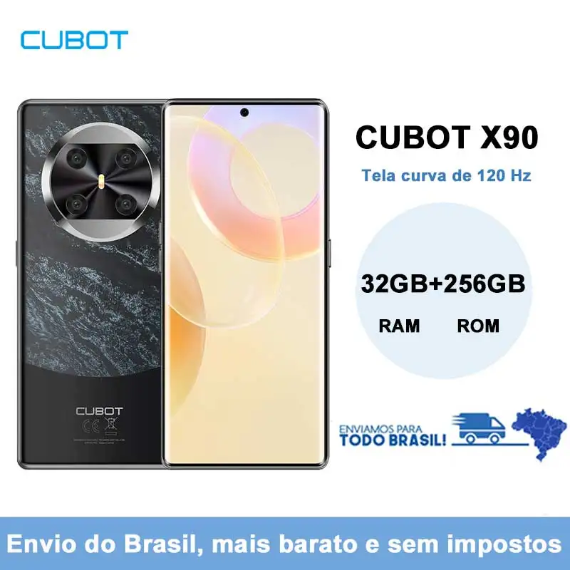 Envio-do-Brasil-mais-r-pido-Novo-Smartphone-Android-14-CUBOT-X90-Tela ...
