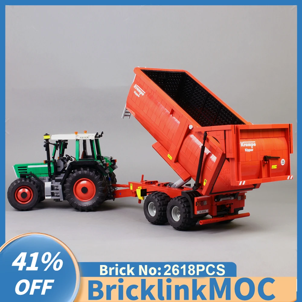 1:17 moc rc farm fendte favorit 514c traktor und kramped 550 kipper ...