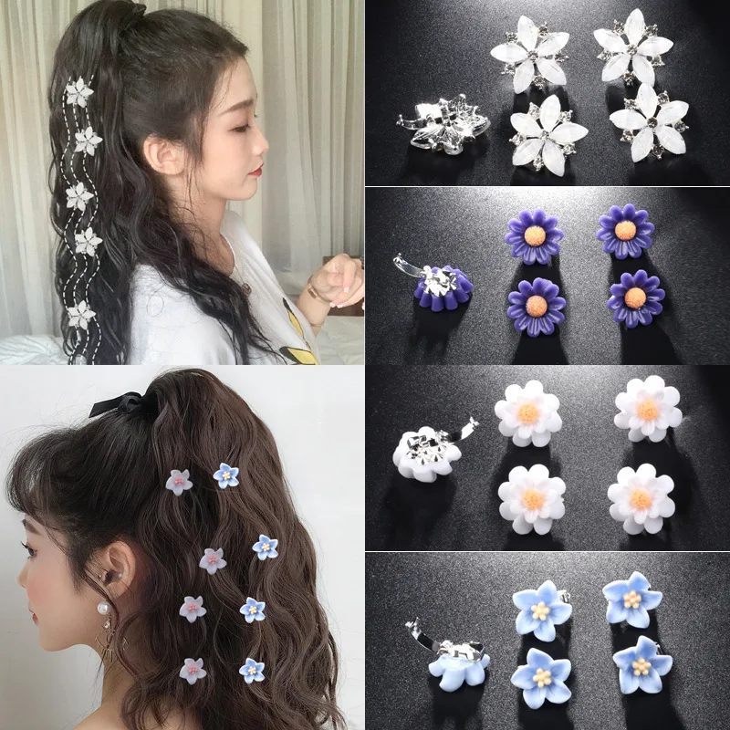 5Pcs-Alloy-Flower-Buckle-Hair-Clips-Women-Rhinestone-Headband-Hair-Claw ...