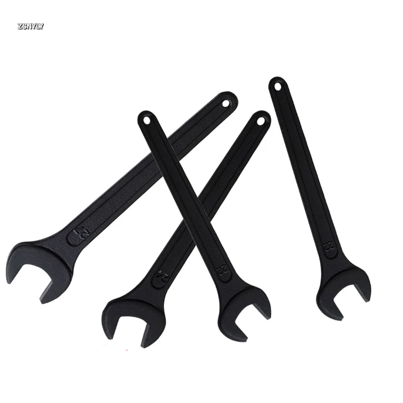 Llave de extremo abierto única de alta resistencia, llave de mano negra, 17mm, 18mm, 19mm, 21mm ...