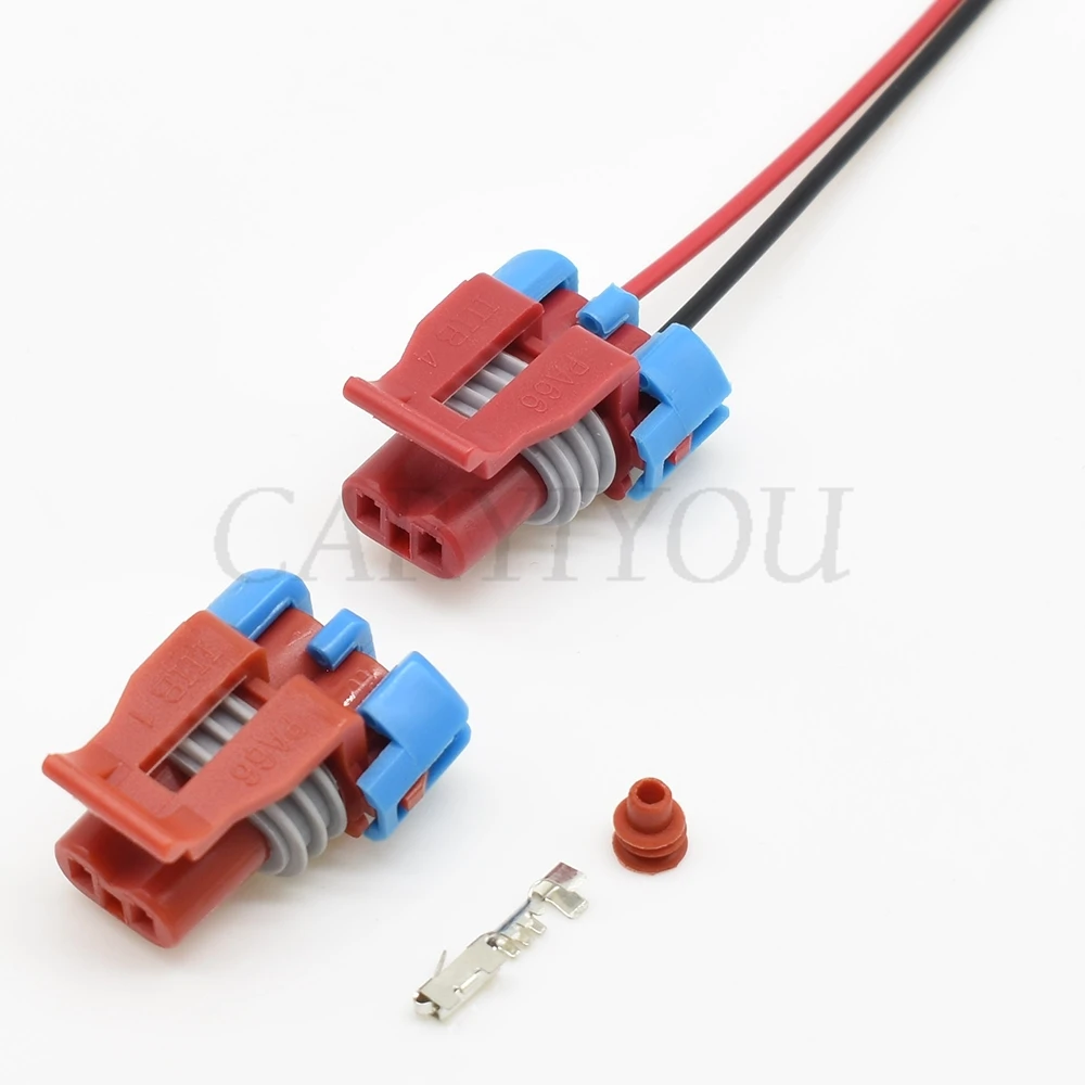 1-Set-12052643-Delphi-2-Pin-Way-Female-Auto-Wire-Sensor-Plug-Connector ...