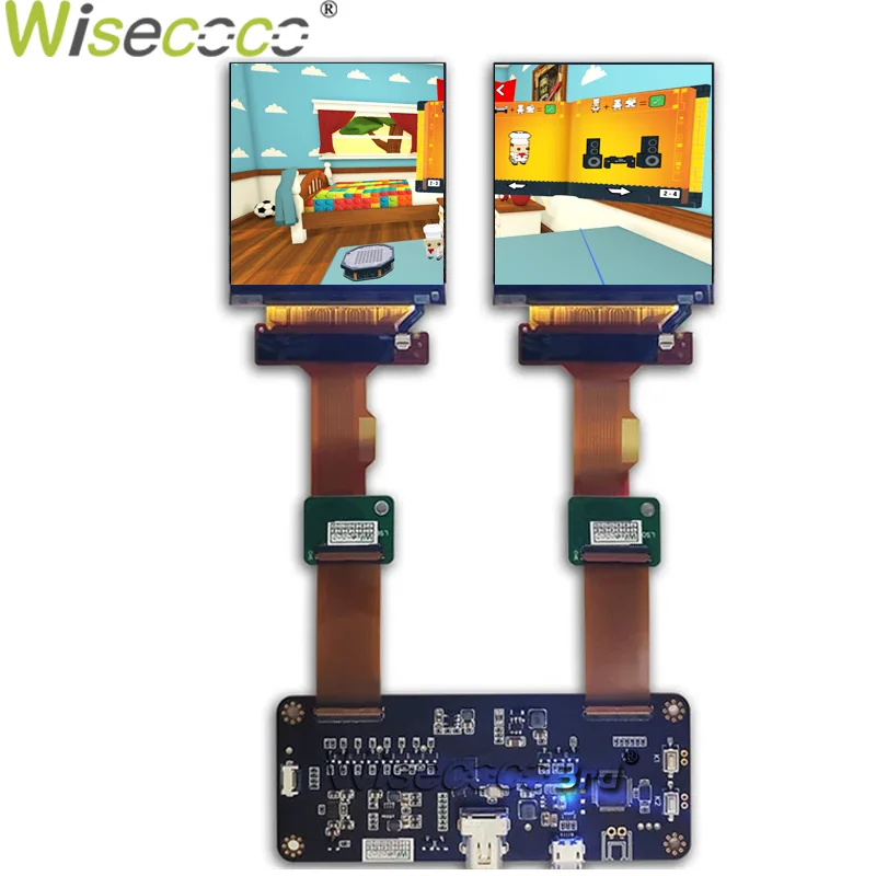 120Hz VR Displays 2.9 Inch 1440*1440 Dual Screen IPS LCD Display Panel ...
