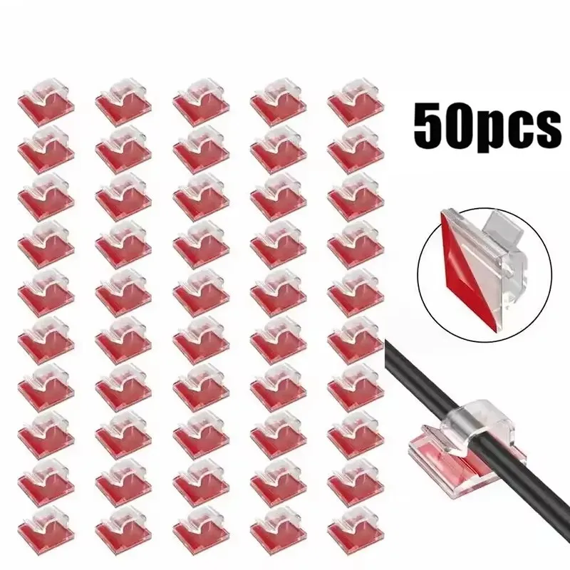 10-100Pcs Cable Manager Clamp Cable Manager Cable Fixing Device USB ...