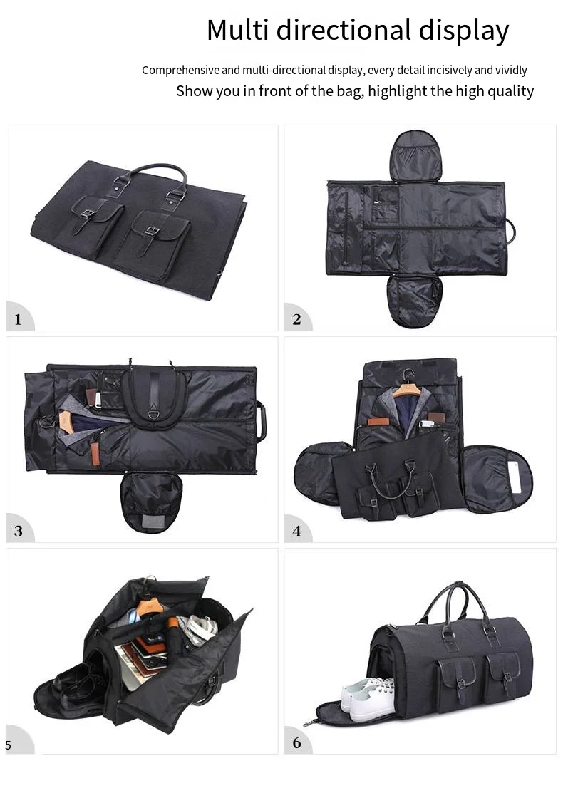 New Folding Suit Bag Men's Large Capacity Carry on Luggage Multi ...