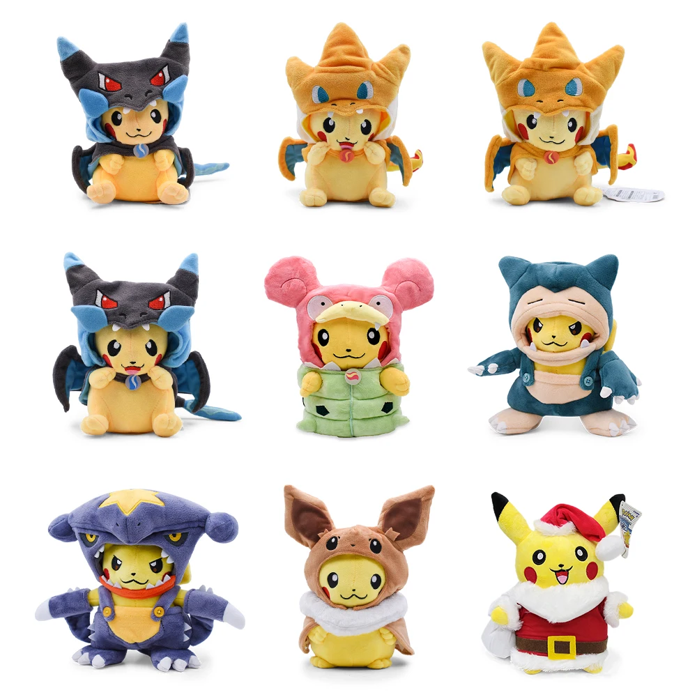 Cos-Eevee-Pikachu-Cosplay-Brinquedos-de-pel-cia-Charizard-Peluche ...