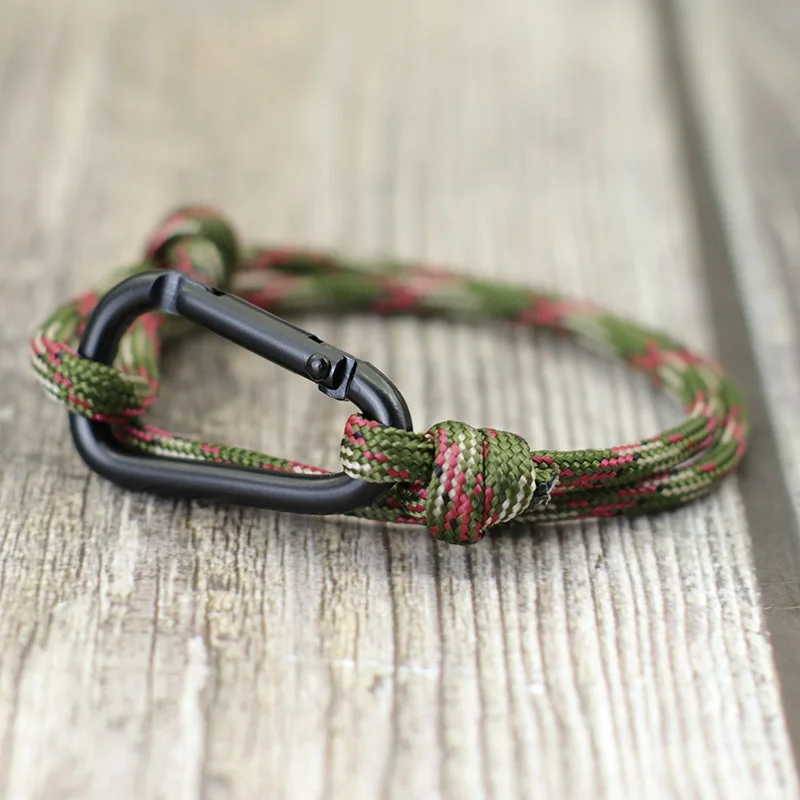 Handmade Paracord Survival Bracelet Simple Rope Outdoor Mountaineer ...